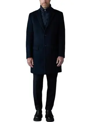 Mackage 3-in-1 Wool Coat With Down Liner - Navy