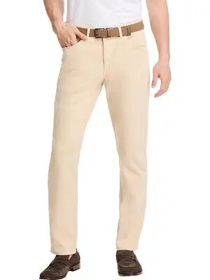 Peter Millar Signature Sateen Five-pocket Pants - Sand