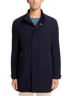 Corneliani Nylon Rain Coat With Removable Liner - Navy