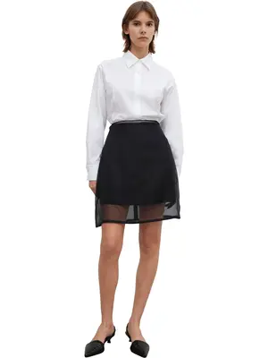 HOUSE OF DAGMAR Organza Mini Skirt - Black