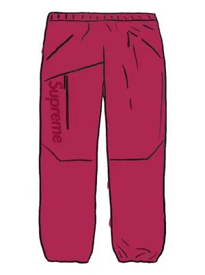 Supreme Goretex Paclite Pant - Dark Red