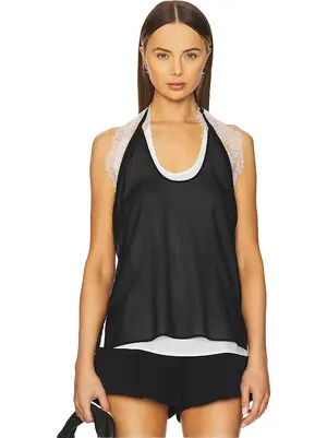 Helmut Lang Lace Dancer Top - Black