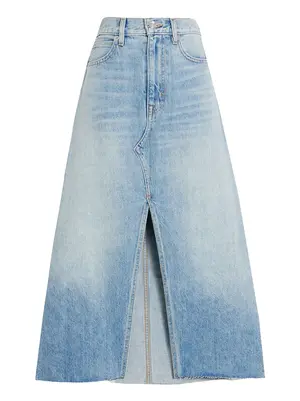 SLVRLAKE Denim Midi Skirt - Light Denim