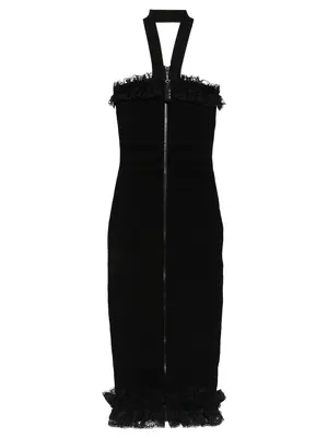 SELF-PORTRAIT X Christopher Kane Knit Midi Dress - Black