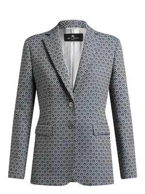 Etro Jacquard Blazer - Blue