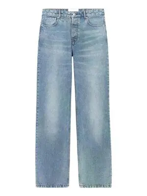Ami Wide-leg Denim Jeans - Blue