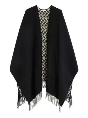 Valentino Garavani Toute La V Poncho - Black