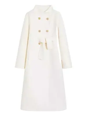 Valentino Garavani Compact Drap Coat - White