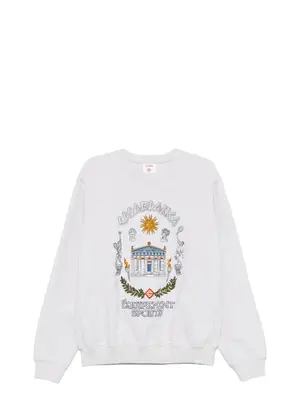 Casablanca Le Temple Du Sport Sweatshirt - Grey