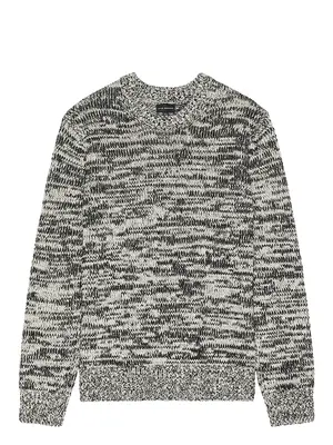 Club Monaco Marl Slub Crew Sweater - Beige Multi