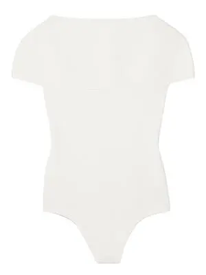 Khaite KHAITE Basile Knitted Bodysuit White