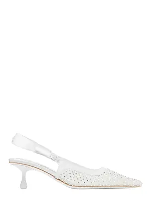 JIMMY CHOO 50mm Amel Pumps - White