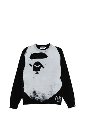 A BATHING APE Printed Sweater - Black