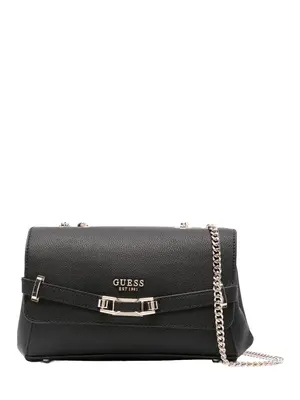 Guess Logo-lettering Shoulder Bag - Black