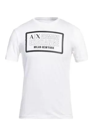 Armani Exchange T-shirt Bright Size Cotton - White