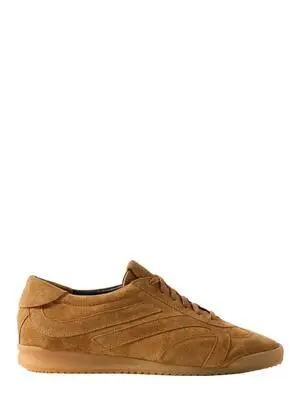 Proenza Schouler Track Paneled Suede Sneakers - Brown