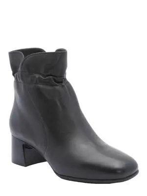ABEO Avenue Mid Heeled Boots - Black Nappa - Regular