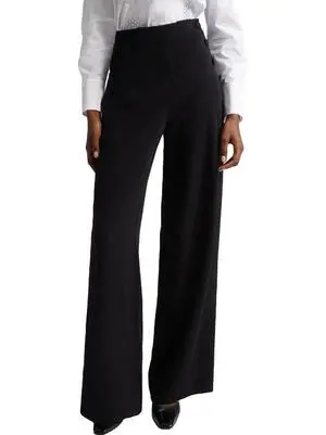 Max Mara Rina Cady Wide-leg Trousers - Black