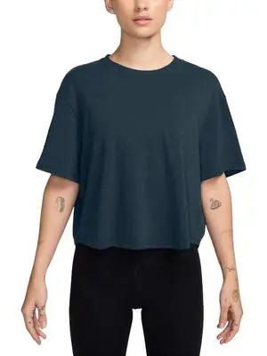 Nike Nike Dri-FIT Relaxed Crop Top Armory Navy/ Clear