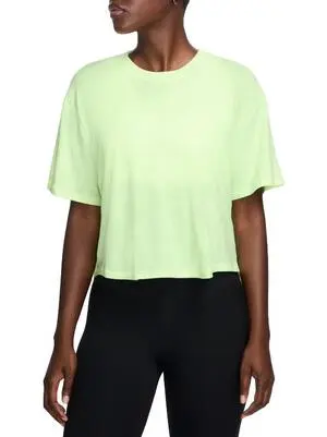 Nike Nike Dri-FIT Relaxed Crop Top Barely Volt/ Clear