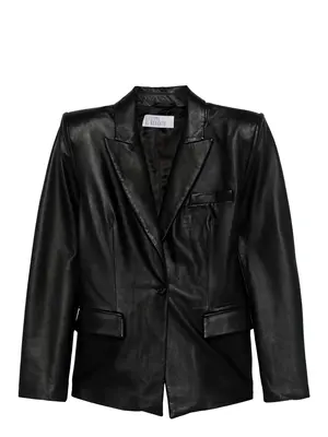 Giuseppe Di Morabito Leather Blazer - Black