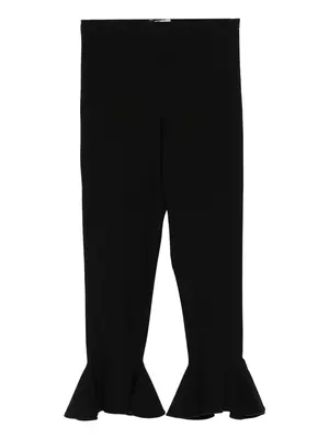 NENSI DOJAKA Cropped Flared Trousers - Black