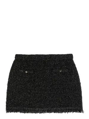 Gucci Lamé Mini Skirt - Black