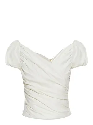 Cult Gaia Gathered Top - White