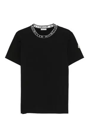 Moncler Logo-collar T-shirt - Black