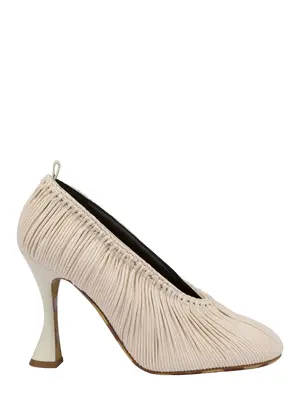 Moschino Calf Leather Pumps - Neutrals