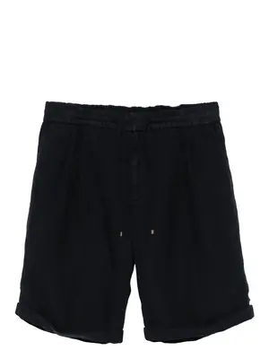 Brunello Cucinelli Linen Shorts - Blue