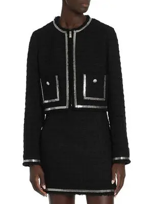 Versace Tweed Jacket - Black