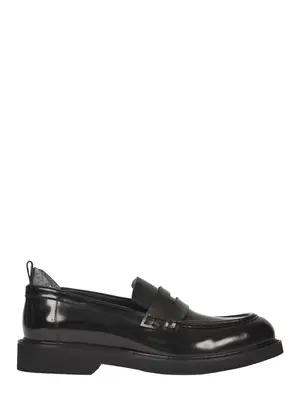 Etro Leather Penny Loafers - Black