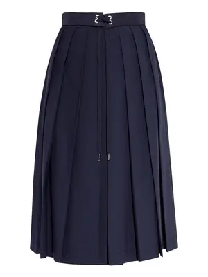 Moncler Pleated Midi Skirt - Blue