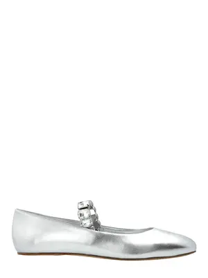 Casadei Poppy Ballerina Flats - Silver