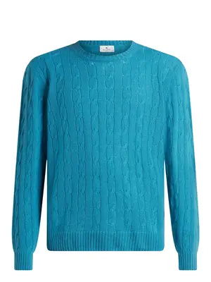 Etro Cable-knit Cashmere Sweater - Blue