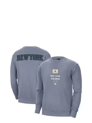 JORDAN BRAND New York Knicks Statement Edition Heavyweight Pullover Sweatshirt - Blue