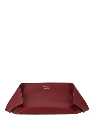 FERRAGAMO Leather Makeup Bag - Red