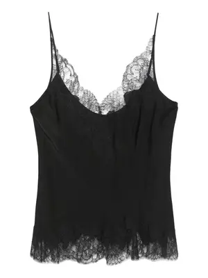 Carine Gilson Silk Camisole - Black