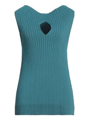 Liviana Conti Knitted Sleeveless Top - Green