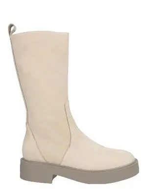 COPENHAGEN  Leather Boots - Beige