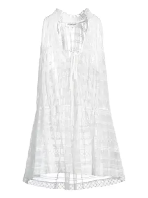 DONDUP Embroidered Tulle Top - White
