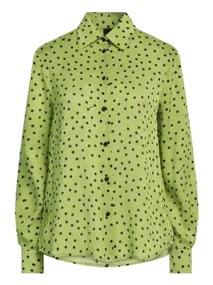 Pinko Satin Polka-dot Shirt - Green