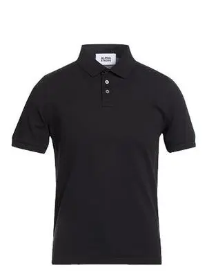 Alpha Studio Polo Shirt Size Cotton, Elastane - Black