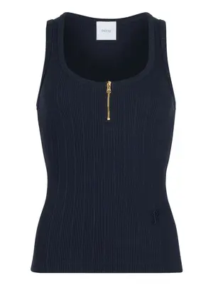 Patou Ribbed Tank Top - Blue