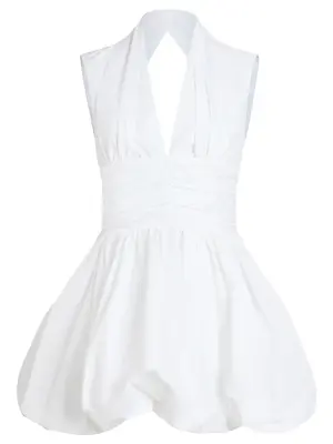 PATOU Patou Open-Back Bubble Mini Dress