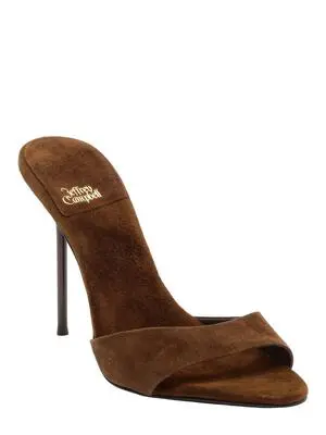 Jeffrey Campbell Ce-soire Slide Sandal - Brown Suede