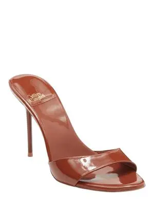 Jeffrey Campbell Ce-soire Slide Sandal - Caramel Patent