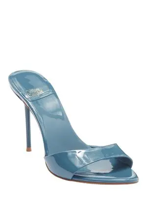 Jeffrey Campbell Ce-soire Slide Sandal - Dusty Blue Patent