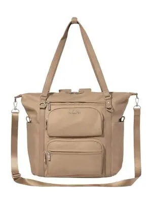 BAGGALLINI BAGGALLINI Nolita Small Convertible Backpack Taupe Twill